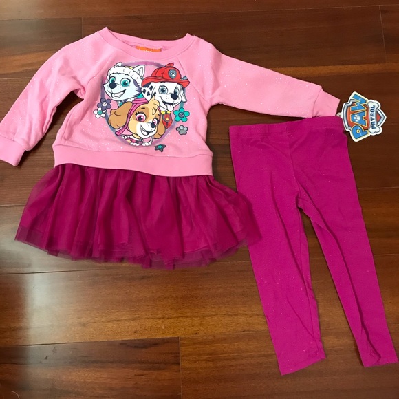 Nickelodeon | Matching Sets | Paw Patrol Pink Sparkly Warm Set | Poshmark